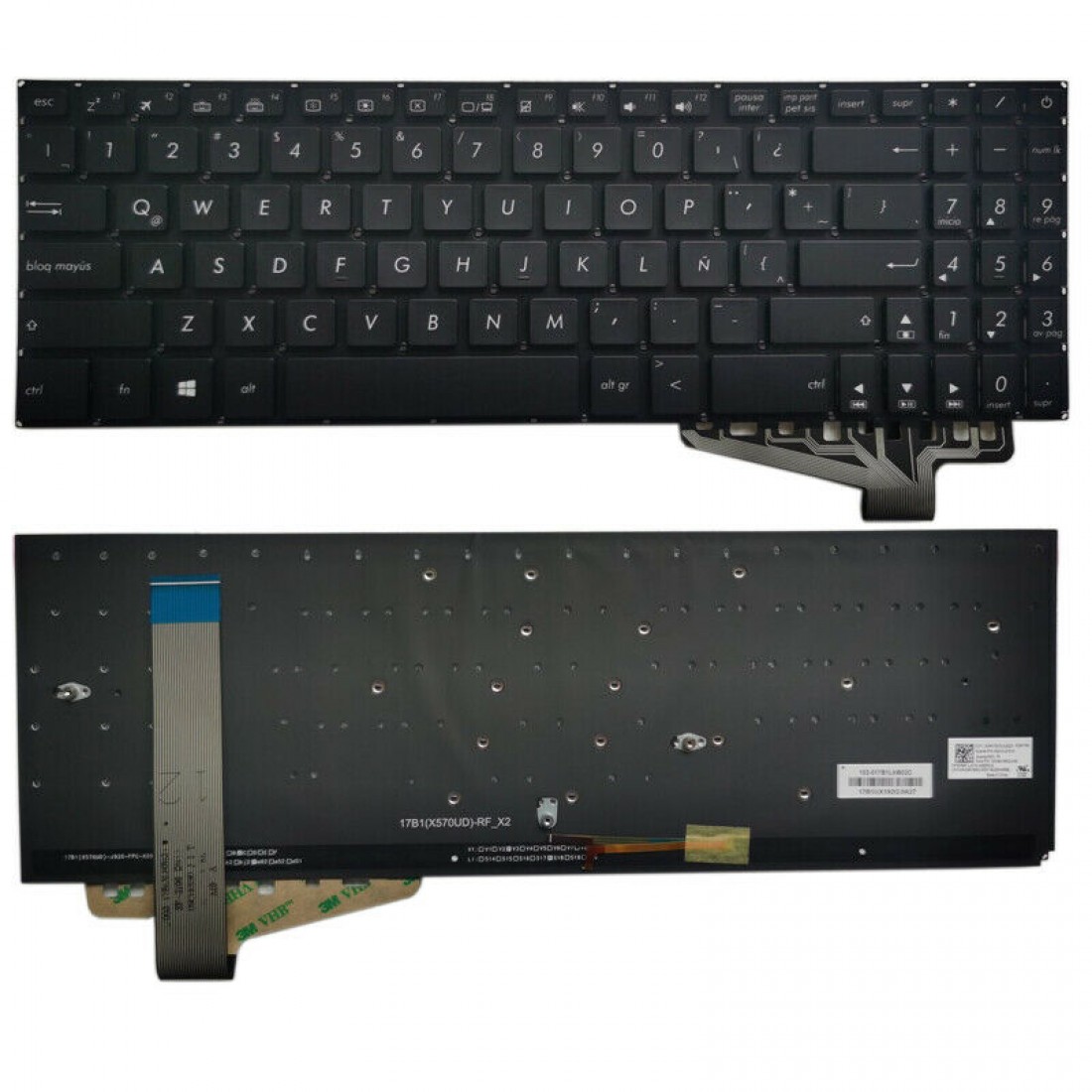 Tastatura Laptop, Asus, X570, X570UD, X570ZD, M570, K570, K570Z, K570ZD, F570Z, F570U, F570UD ...