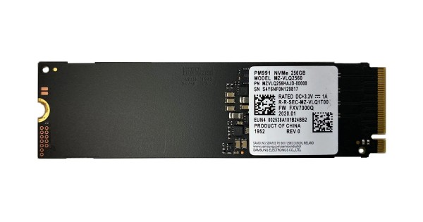 SSD Samsung PM991,256GB ,PCIe 3.0, bulk, format 2280,PCIe Gen3 x4, V ...